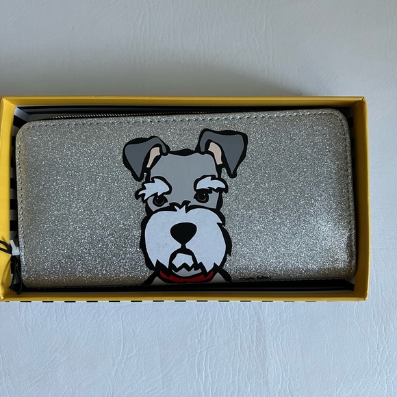 Marc Tetro | Bags | Marc Tetro Schnauzer Dog Glitter Sparkle Large ...